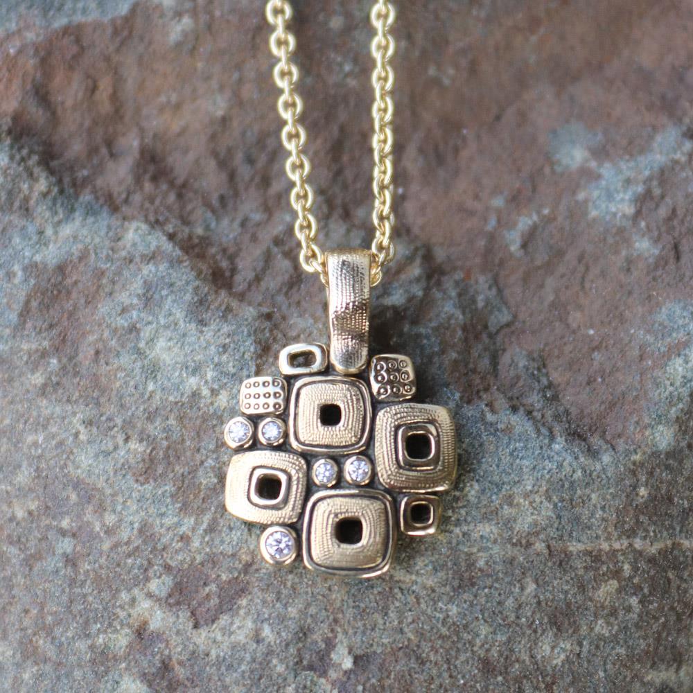 Alex Sepkus Little Windows Diamond Necklace in 18k Yellow Gold – DP ...