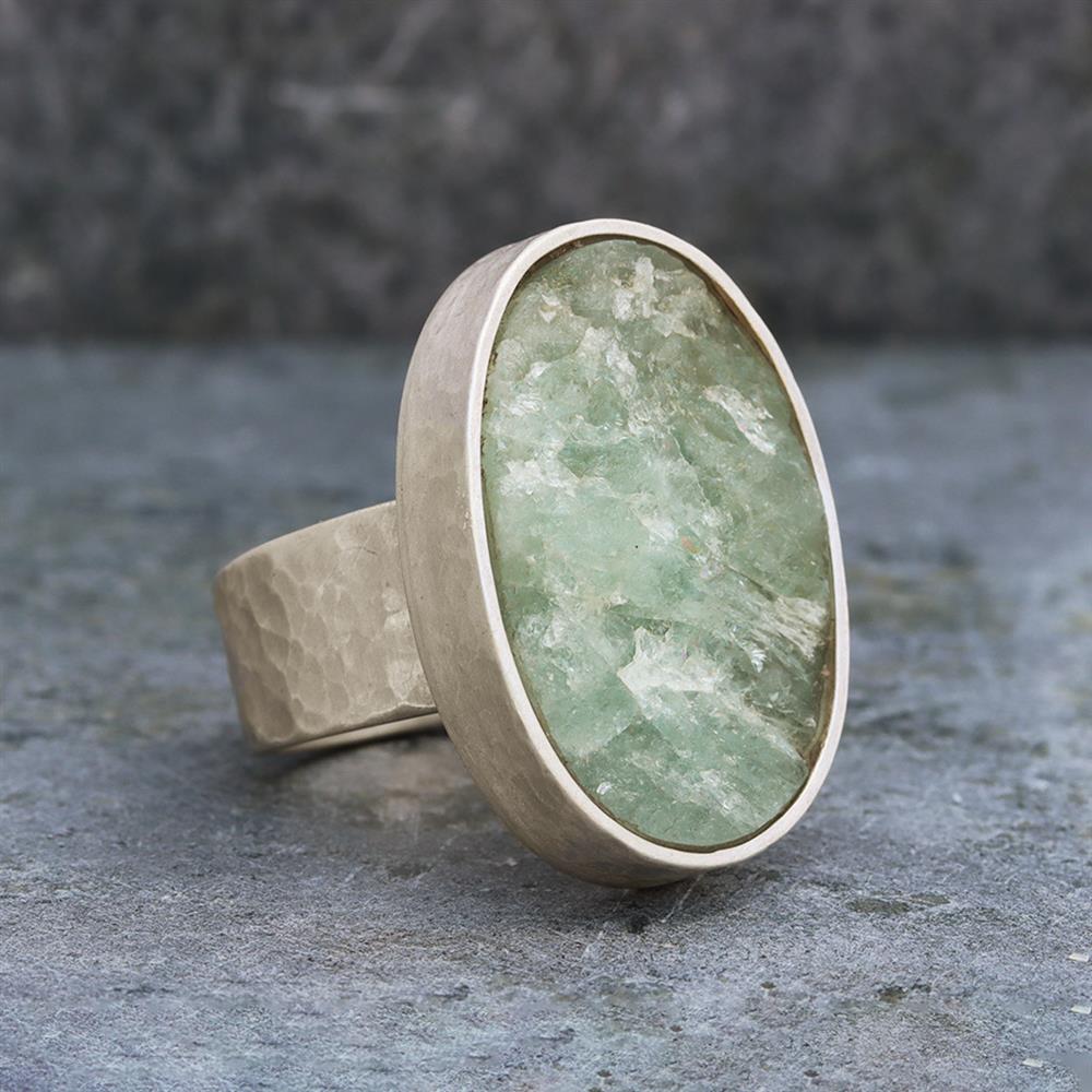 Sheila Stillman Aquamarine Statement Ring in Sterling Silver – DP ...