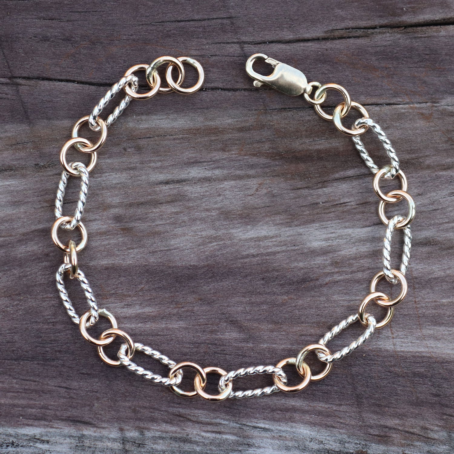 Twist Oval Link Bracelet 310 – DP Jewelry Designs