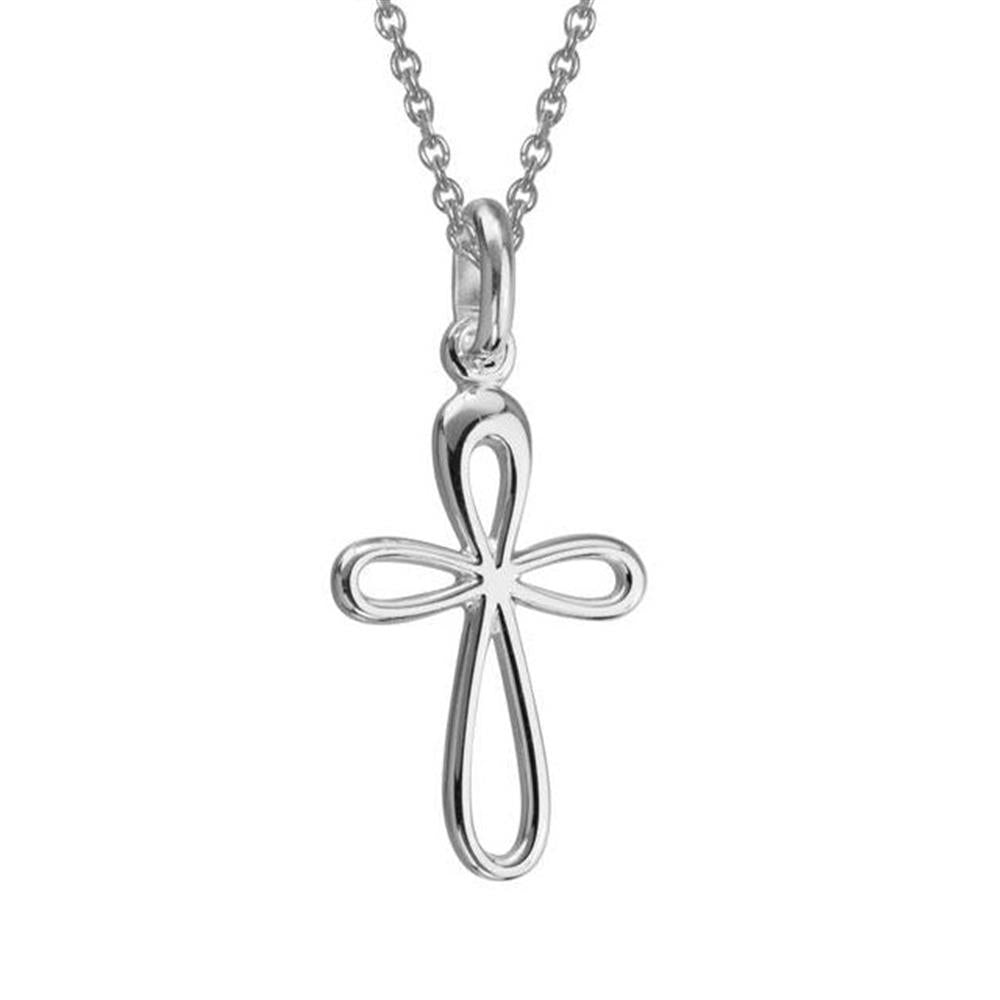 Open Loop Cross Necklace in Sterling Silver – DP Jewelry Designs