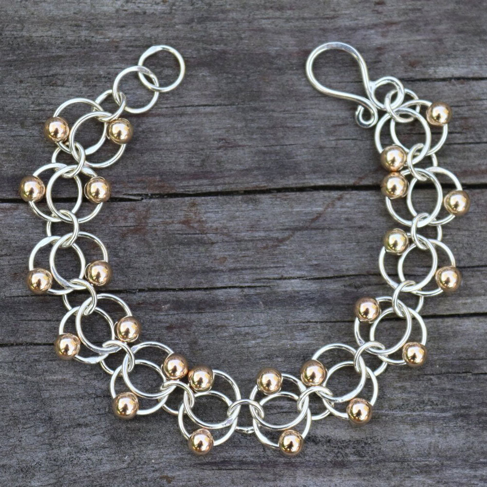 Double Bead and Double Link Bracelet 211 – DP Jewelry Designs