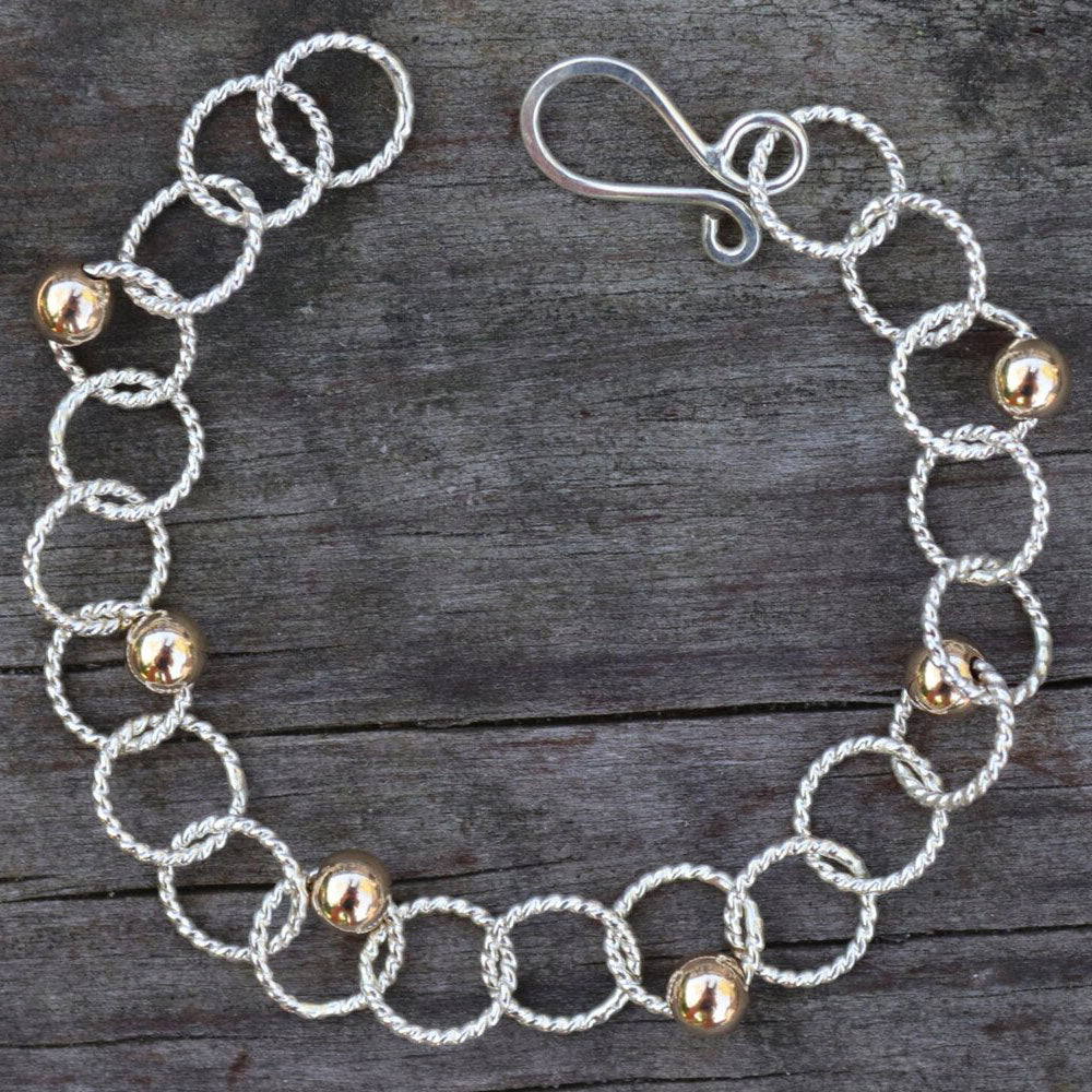 Twisted Scattered Beads Bracelet 218 – DP Jewelry Designs