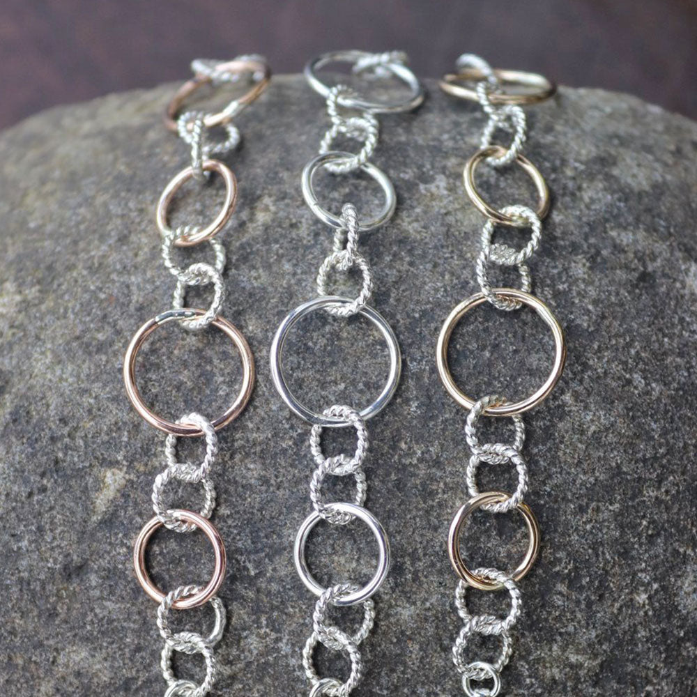 Smooth and Twist Link Bracelet 311 – DP Jewelry Designs