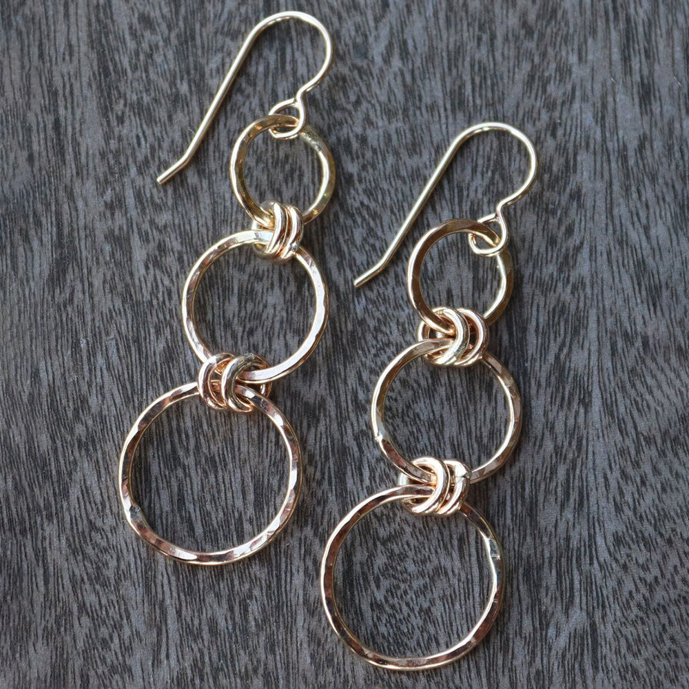 Hammered Link Earrings – DP Jewelry Designs