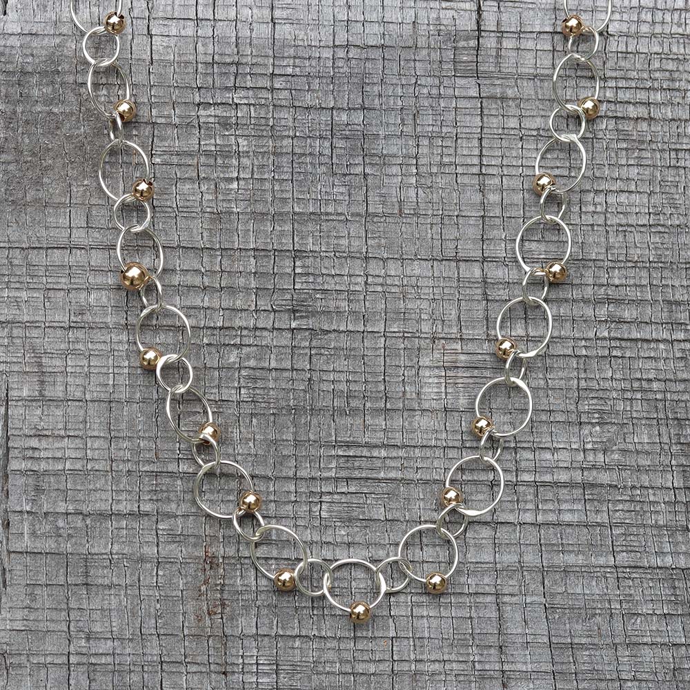 Large and Small Links Necklace KN02 – DP Jewelry Designs