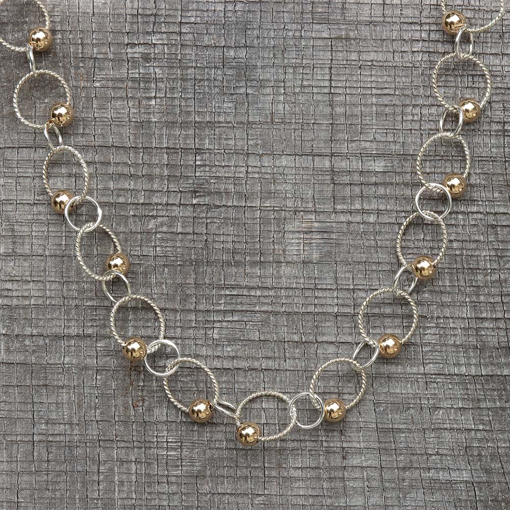 Medium Twist and Small Smooth Link Necklace N286 – DP Jewelry Designs